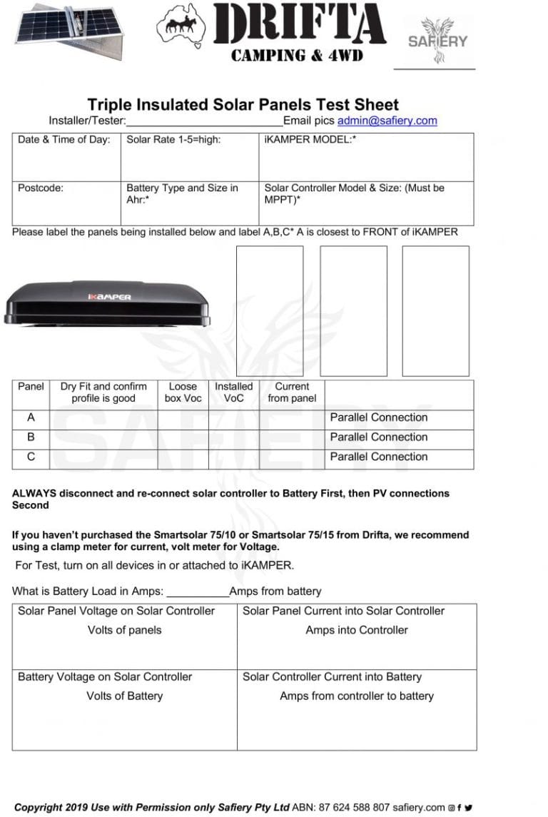 SOLAR TEST REPORT - Safiery