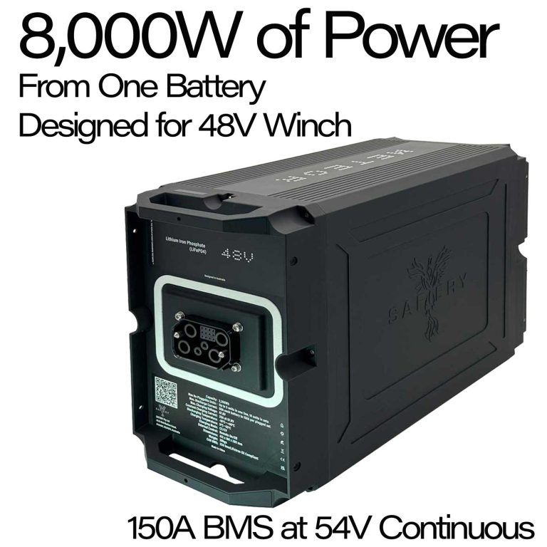 Meteor 48V 8,000W Power Sealed Safe Lithium Battery - Safiery