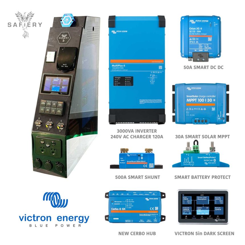 4WD canopy Power Pack 12V 50A DC DC 3000W Inverter 10 Channels Digital ...