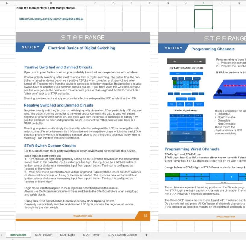STAR Range Configuration Workbook - Safiery