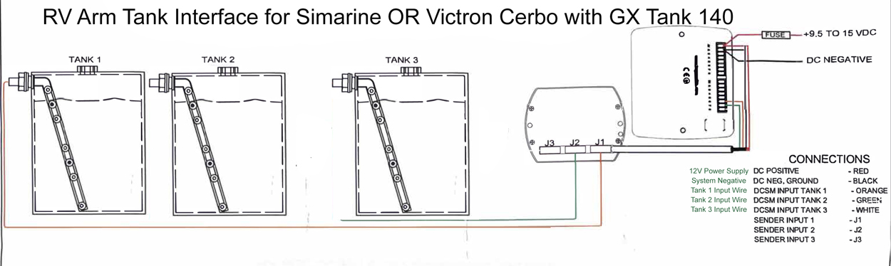 Tank Sender Interface from 3 tanks “sender arm or tank plugs” - Safiery